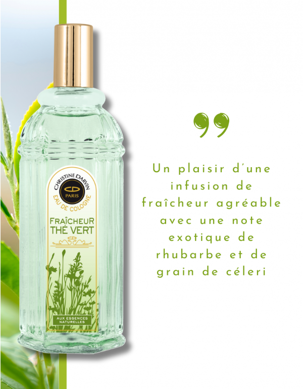 Eau de Cologne Tea natural 97% natural ingredients | 100% French