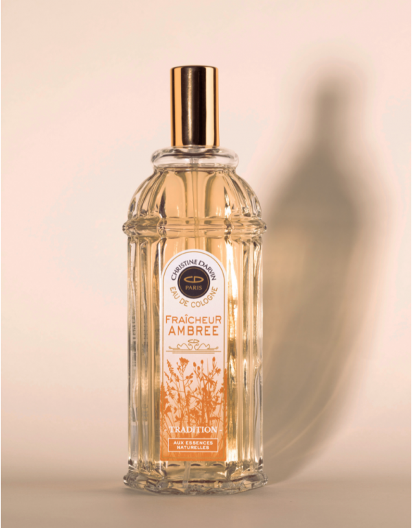 Eau de Cologne Amber 97% natural ingredients, 100% French
