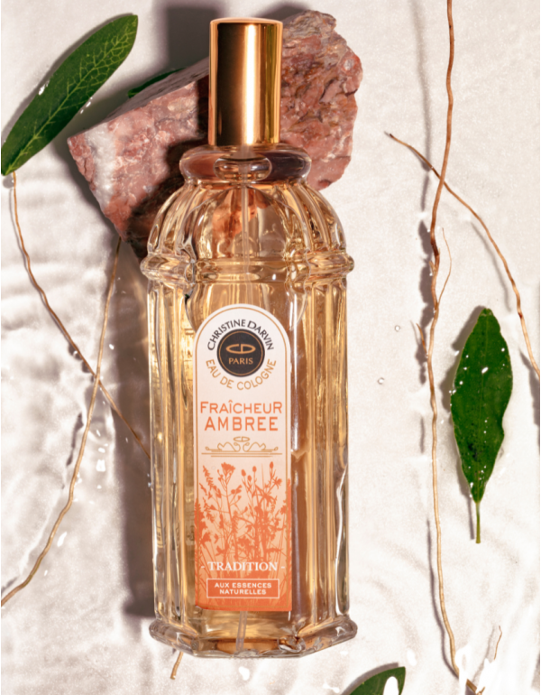 Eau de Cologne Amber 97% natural ingredients, 100% French